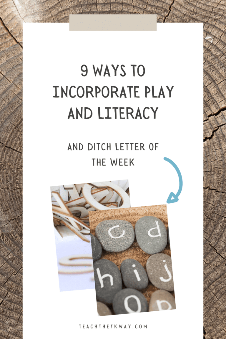 I Gave Up The Letter Of The Week (And You Can Too)! - Teach The TK Way